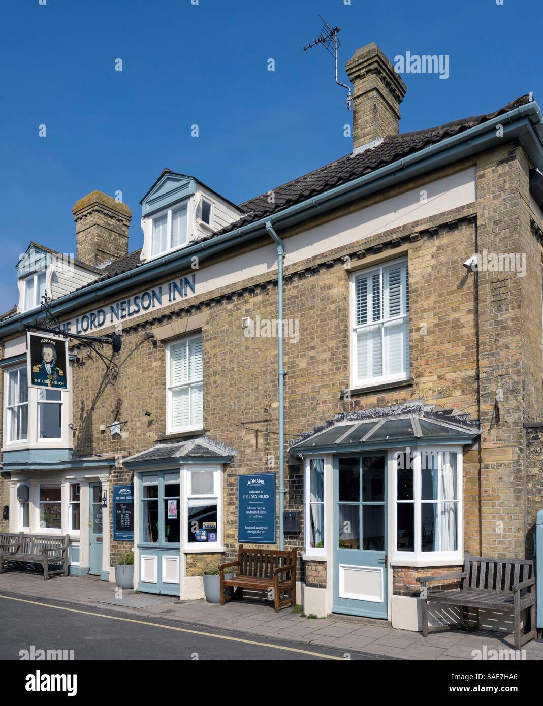The Lord Nelson pub - Adnams public house - East Street, Southwold ...