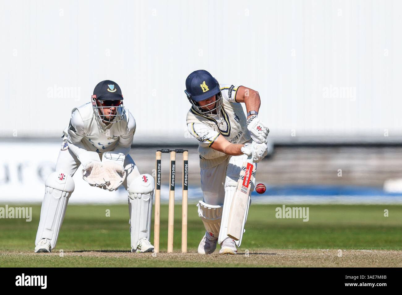 Birmingham, UK. 06th Apr, 2025. #11, Kai Smith of Warwickshire in ...