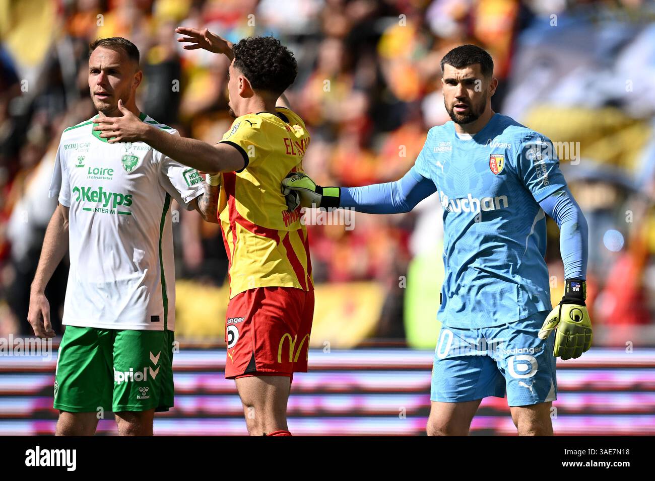 07 Irvin CARDONA (asse) - 30 Mathew RYAN (rcl) during the Ligue 1 ...
