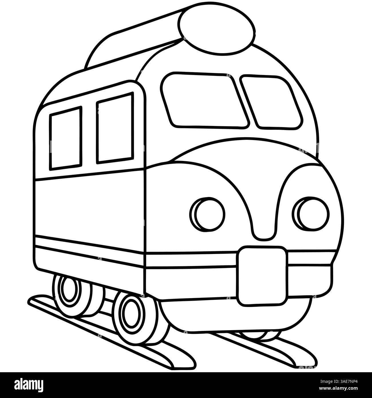 Trains coloring pages for kids book Stock Vector Image & Art - Alamy