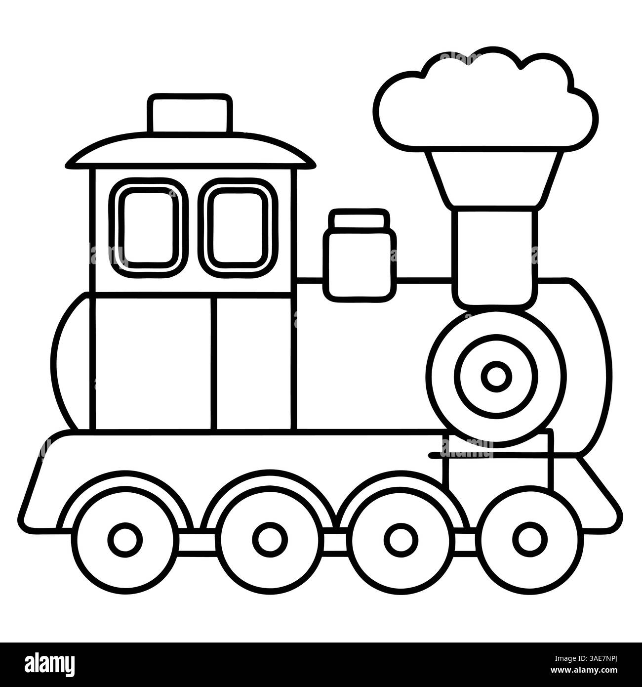 Trains coloring pages for kids book Stock Vector Image & Art - Alamy
