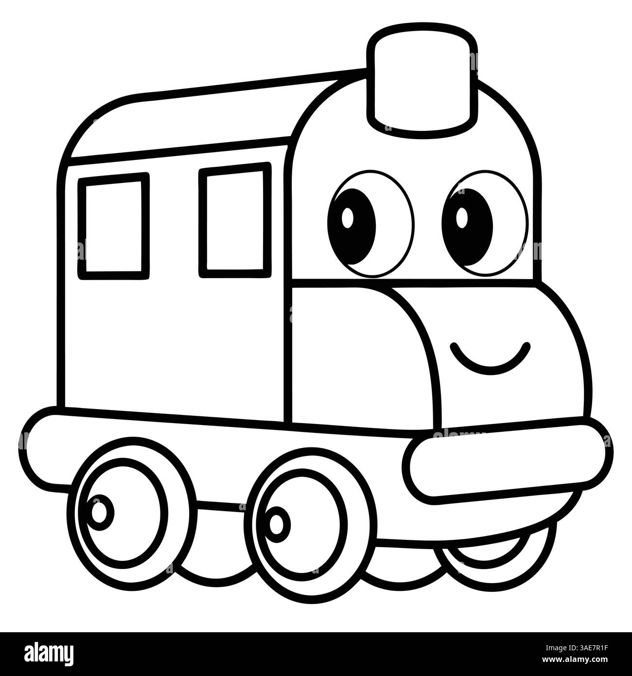Trains coloring pages for kids book Stock Vector Image & Art - Alamy