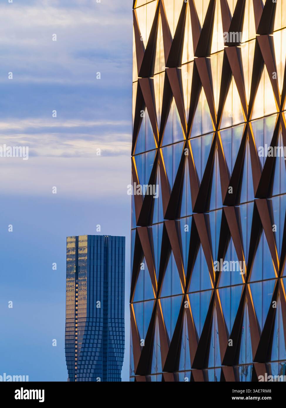 The skyline of Gothenburg features contemporary buildings with striking ...