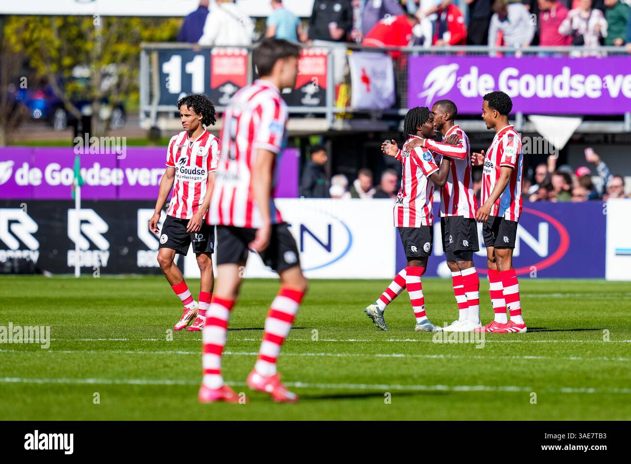 Rotterdam - Gjivai Zechiel of Sparta Rotterdam, Joel Ideho of Sparta ...