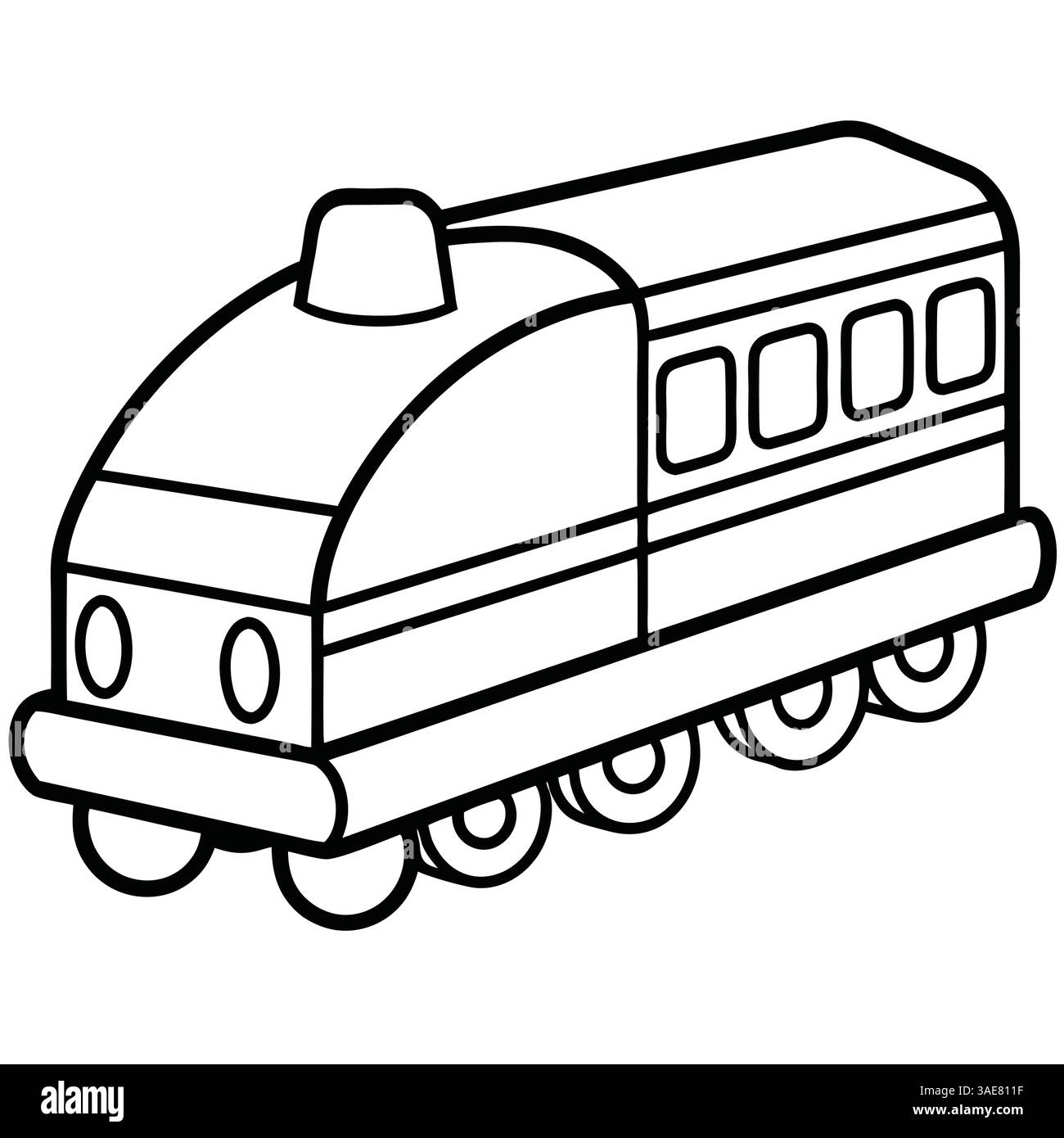 Trains coloring pages for kids book Stock Vector Image & Art - Alamy