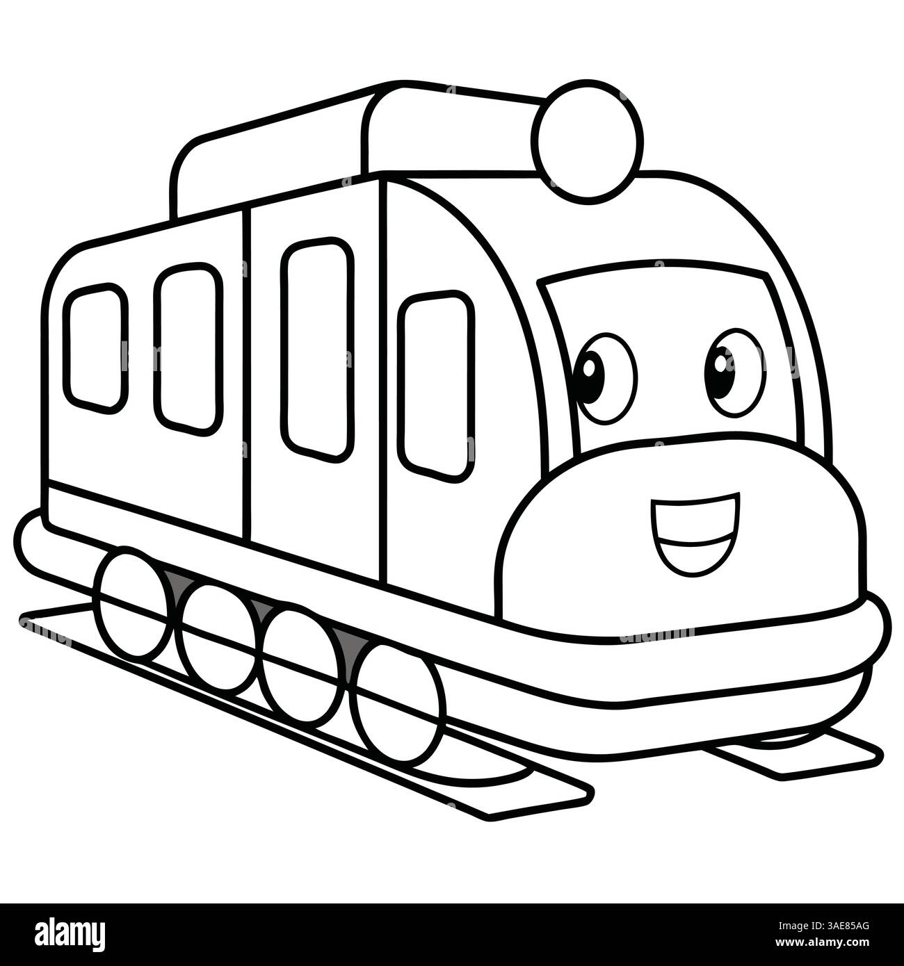 Colorful trains Stock Vector Images - Alamy