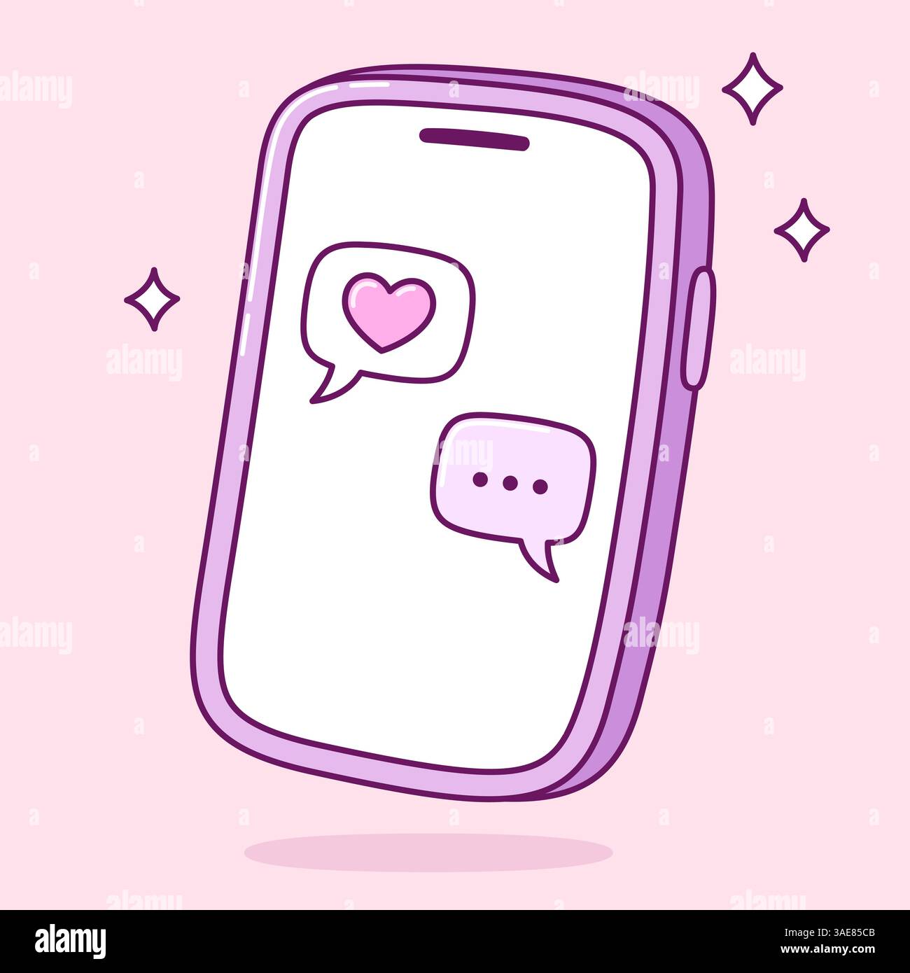 Doodle chat icon in Stock Vector Images - Alamy