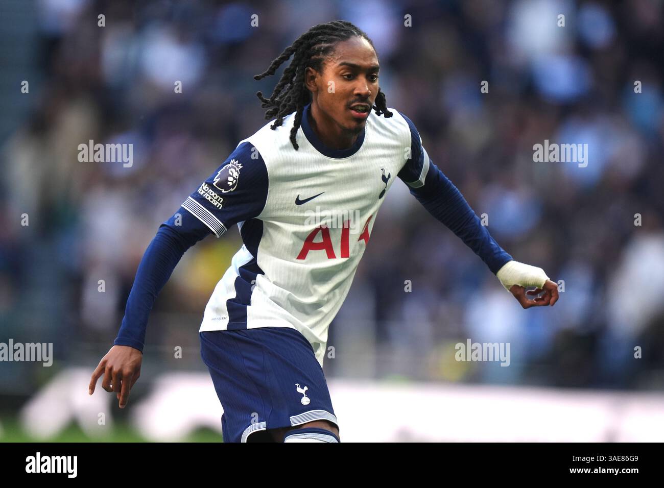 Tottenham Hotspur's Djed Spence during the Premier League match at ...