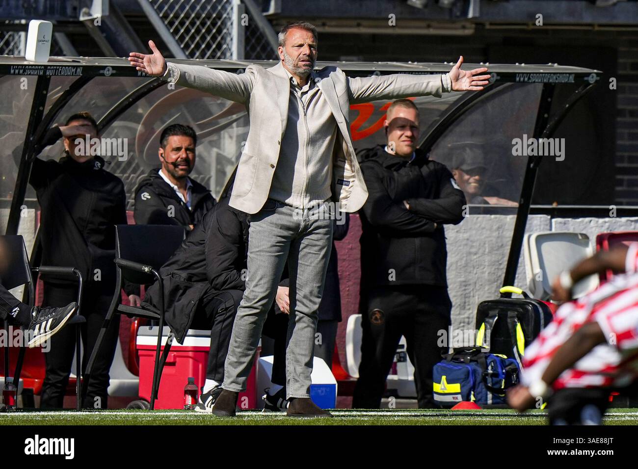 ROTTERDAM - Sparta Rotterdam coach Maurice Steijn during the Dutch ...