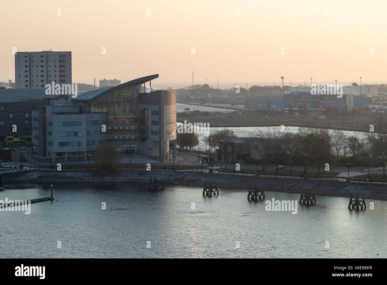 Atradius Insurance office building, Cardiff Bay, Wales Stock Photo - Alamy