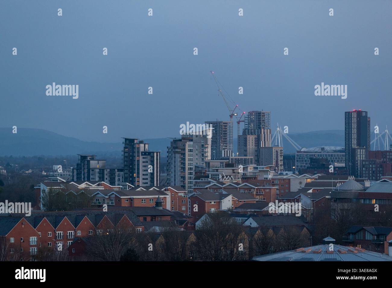 Cardiff city stadium night hi-res stock photography and images - Alamy