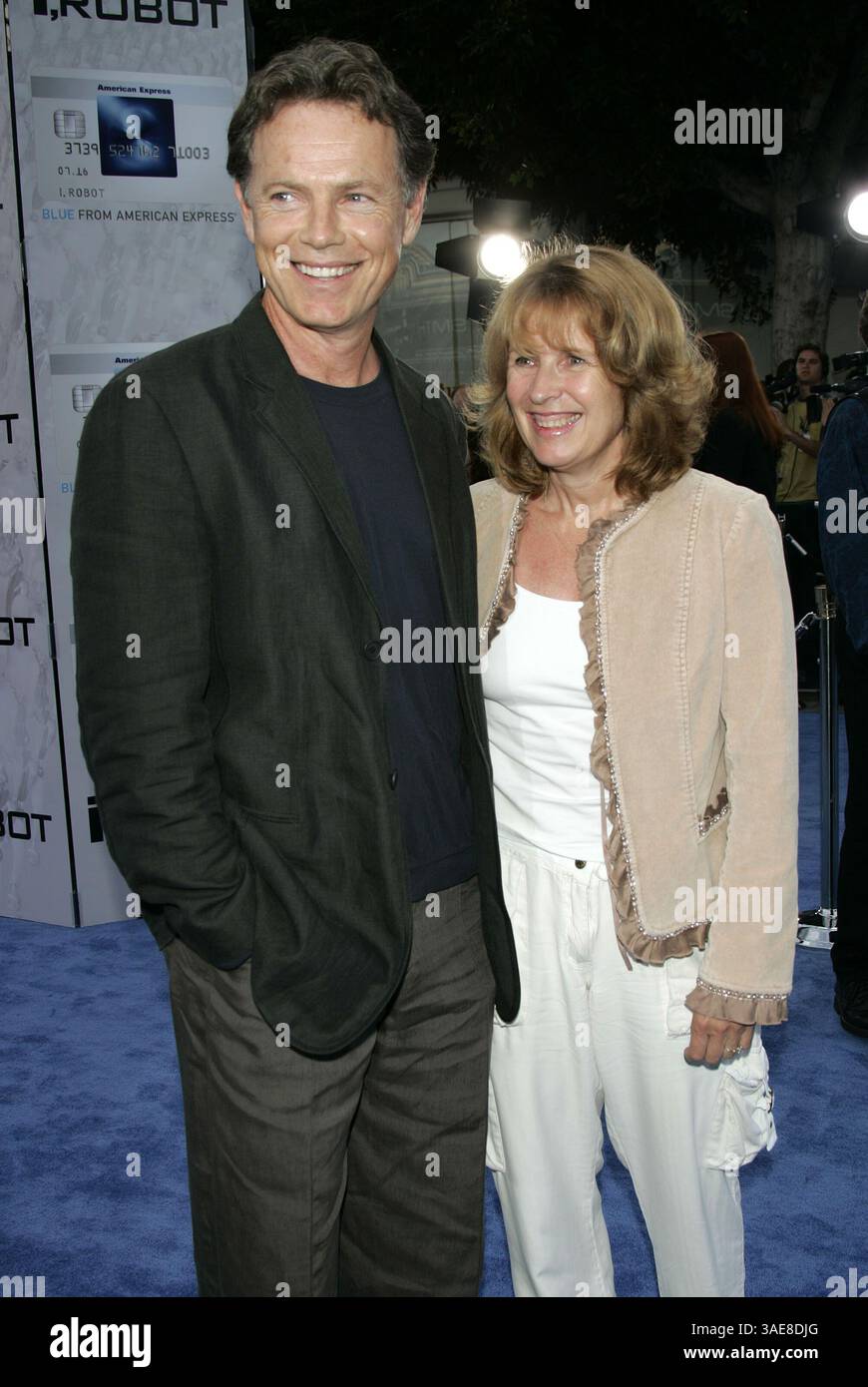 July 7, 2004; Westwood, California, USA; Actor BRUCE GREENWOOD & wife ...