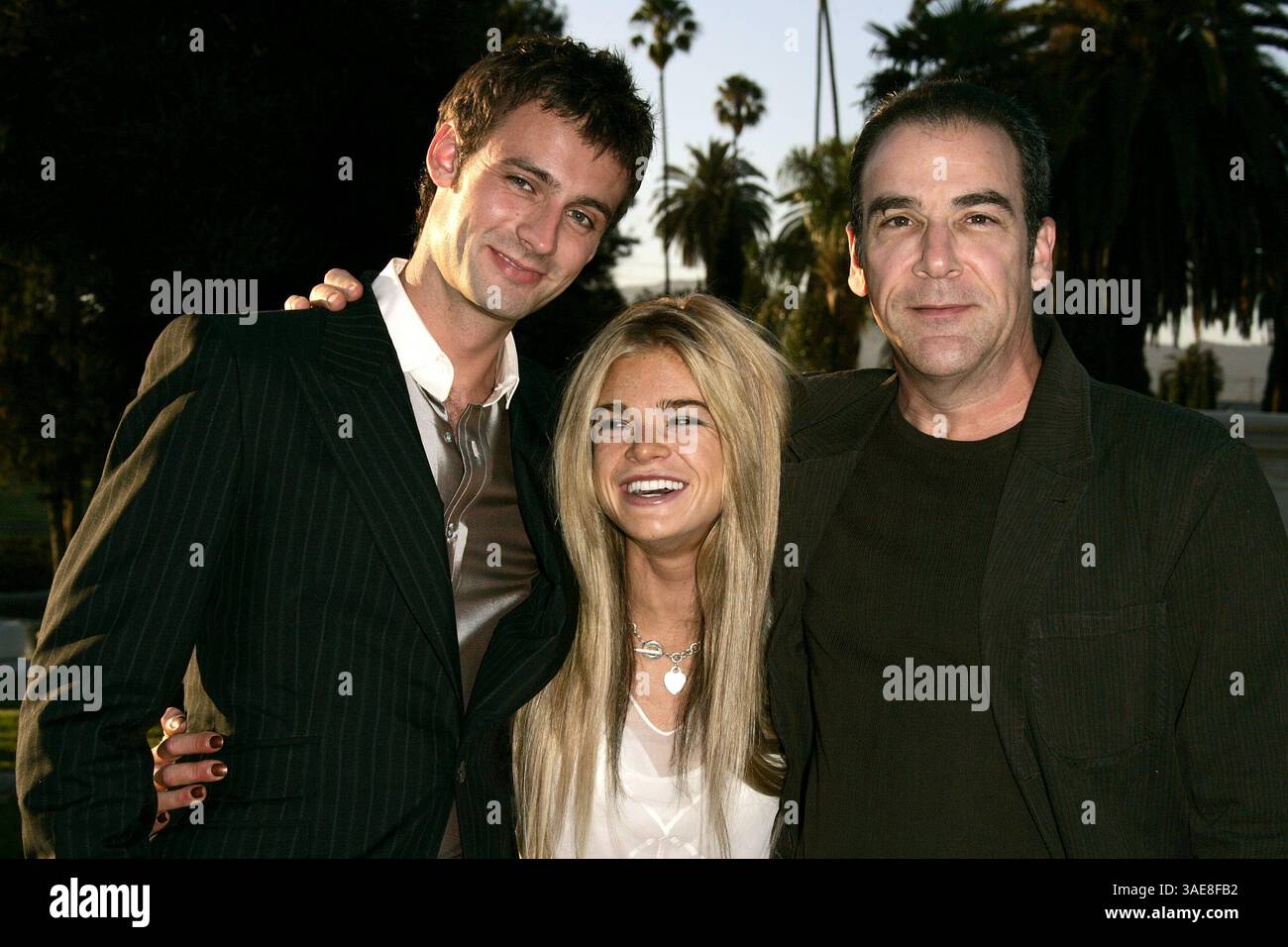 Jul 21, 2004; Hollywood, California, USA; Actor CALLUM BLUE, Actress ELLEN MUTH & Actor MANDY ...
