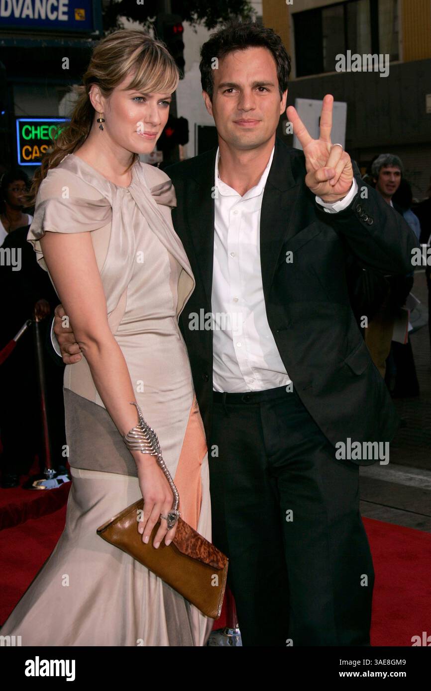 Aug 2, 2004; Los Angeles, California, USA; Actor MARK RUFFALO & wife ...