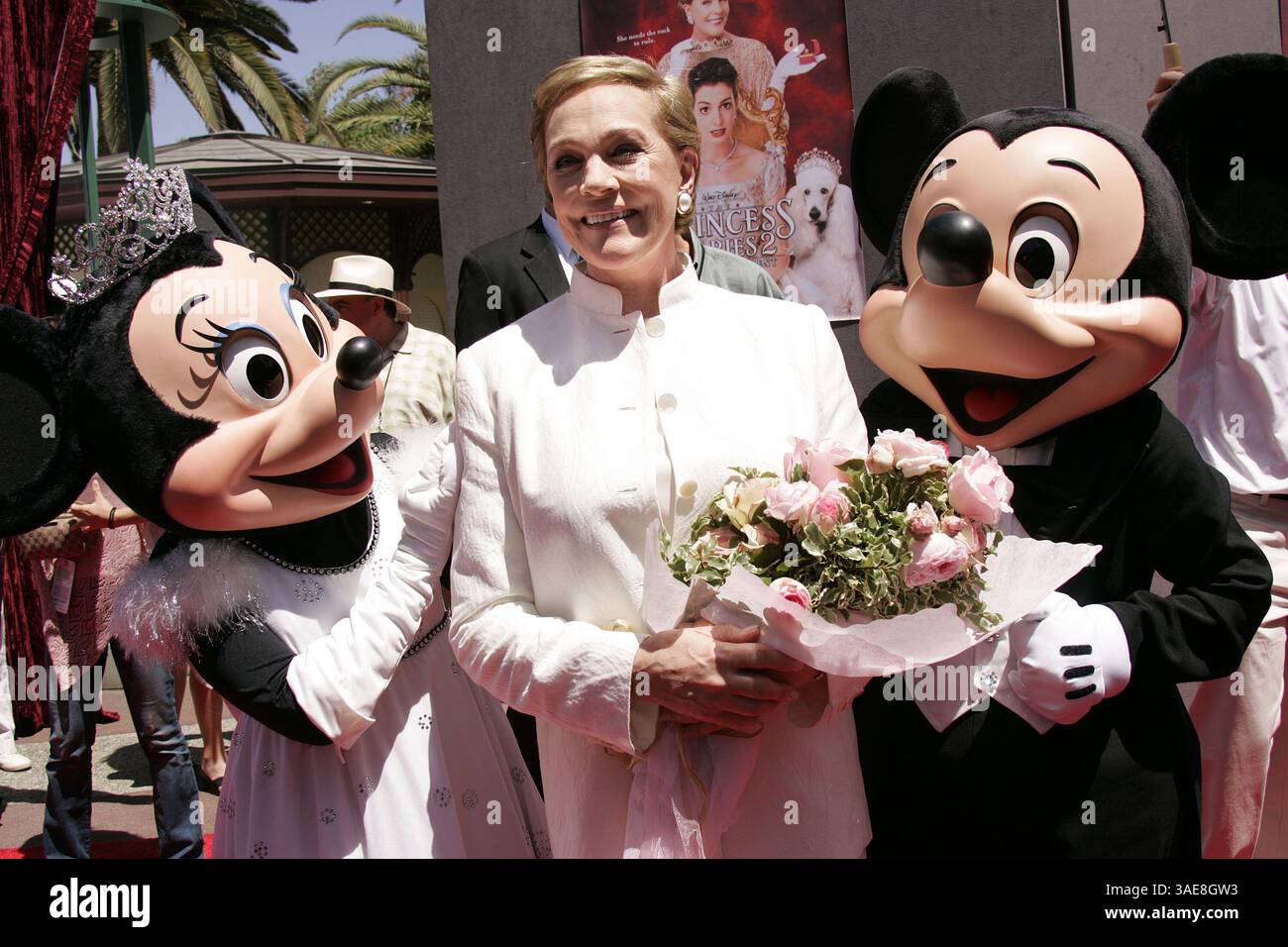 Aug 7, 2004; Anaheim, California, USA; Actress JULIE ANDREWS with ...