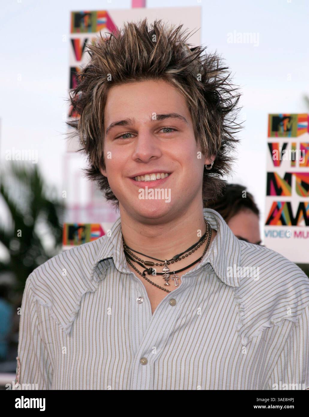 Aug 29, 2004; Miami, Florida, USA; Singer RYAN CABRERA at the 2004 MTV ...