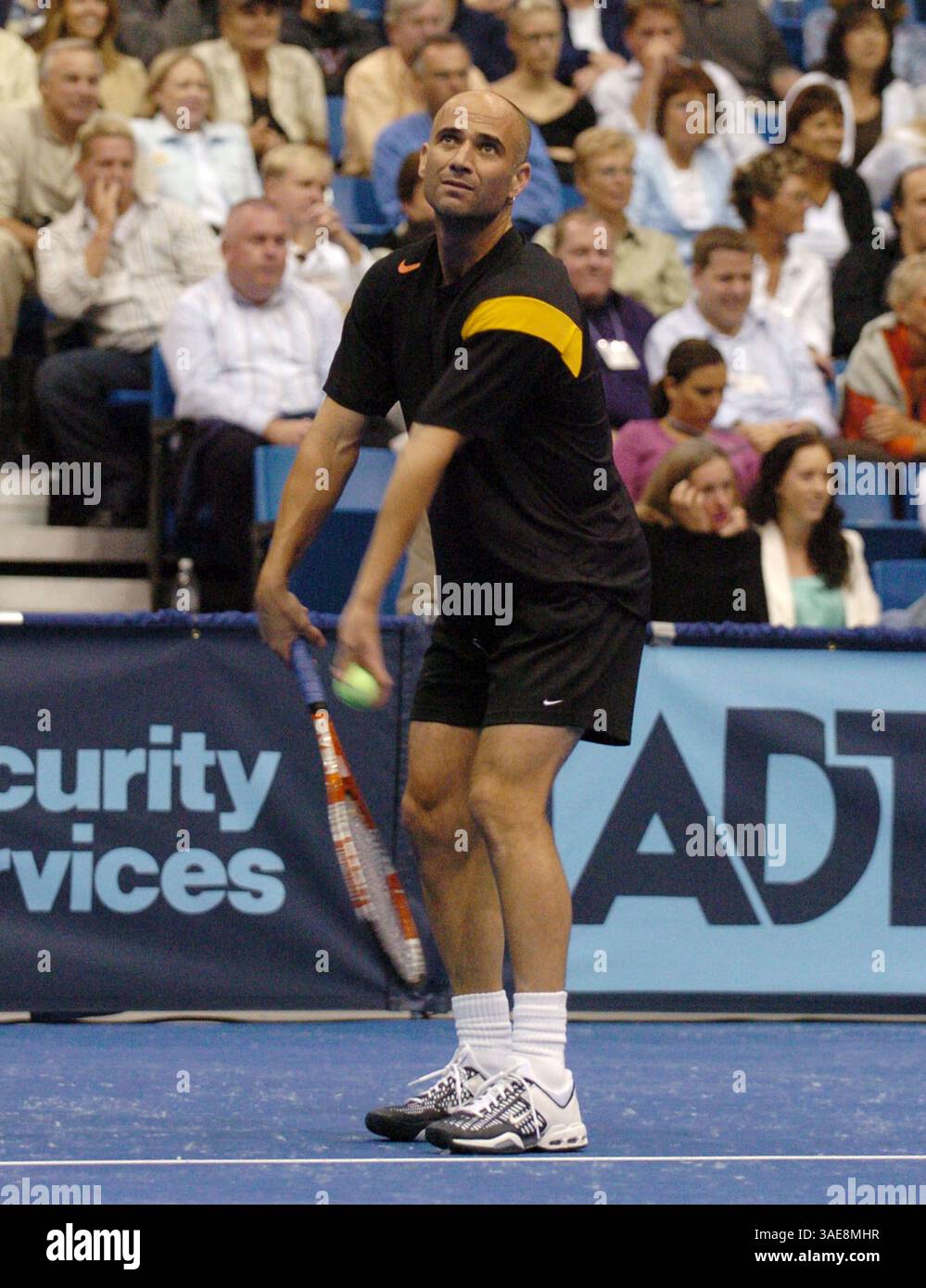 Oct 11, 2004; Irvine, California, USA; Tennis Star ANDRE AGASSI at the ...