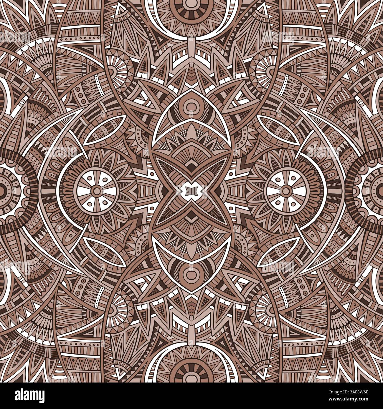 Abstract ethnic vintage Mocha Mousse background Stock Vector Image ...