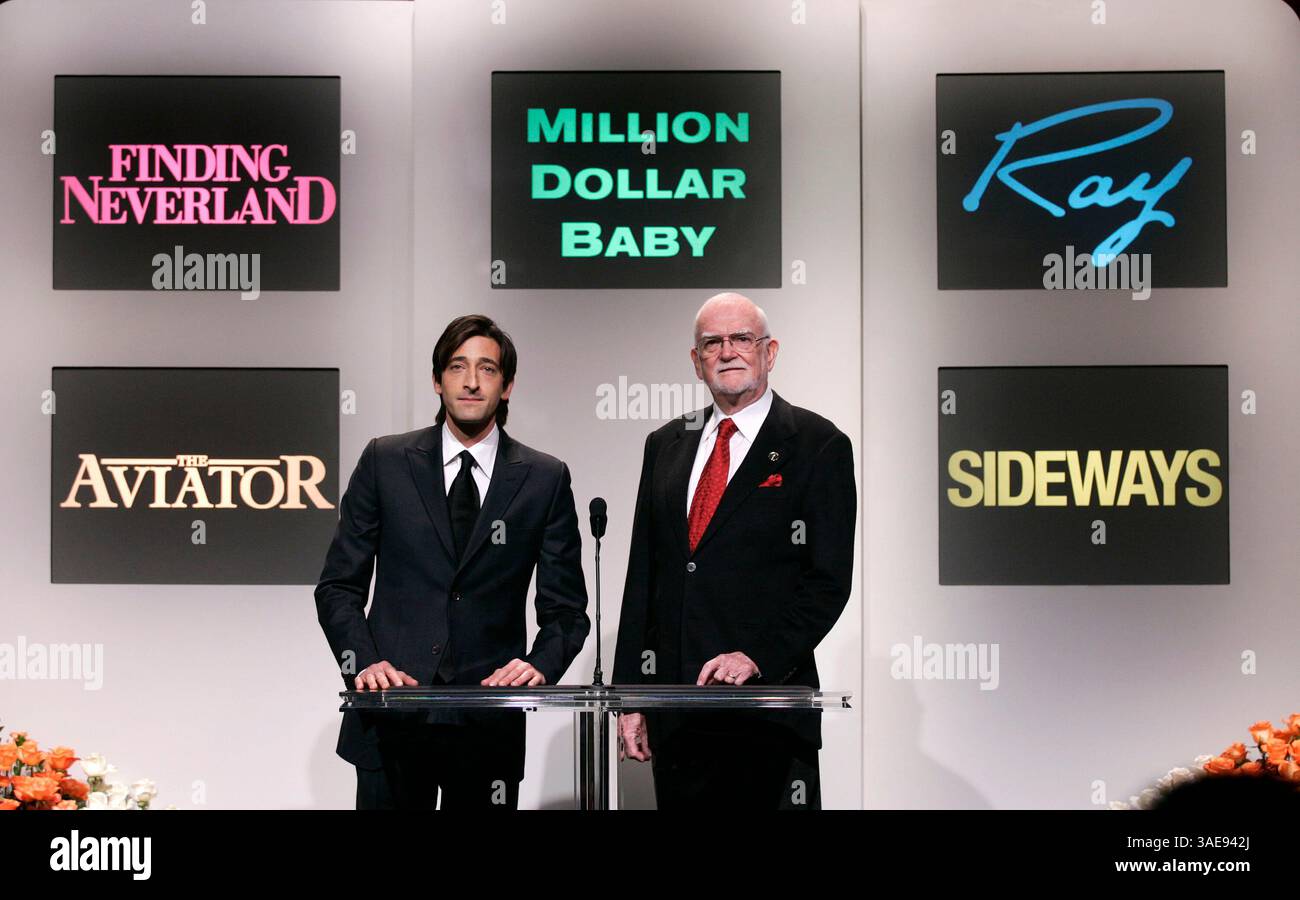 Jan 25, 2005; Beverly Hills, California, USA; Actor ADRIEN BRODY ...