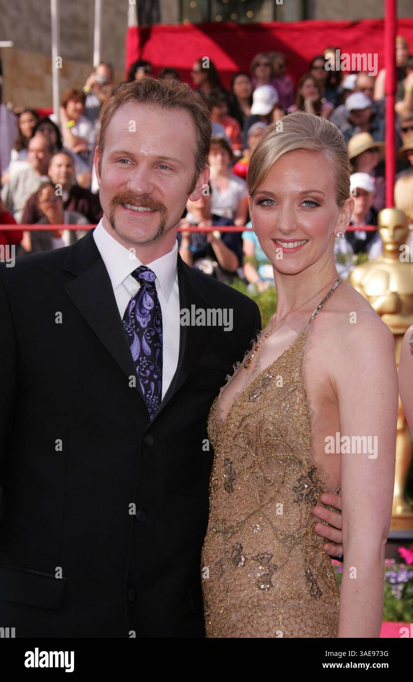 Feb 27, 2005; Hollywood, CA, USA; OSCARS 2005: MORGAN SPURLOCK and wife ...