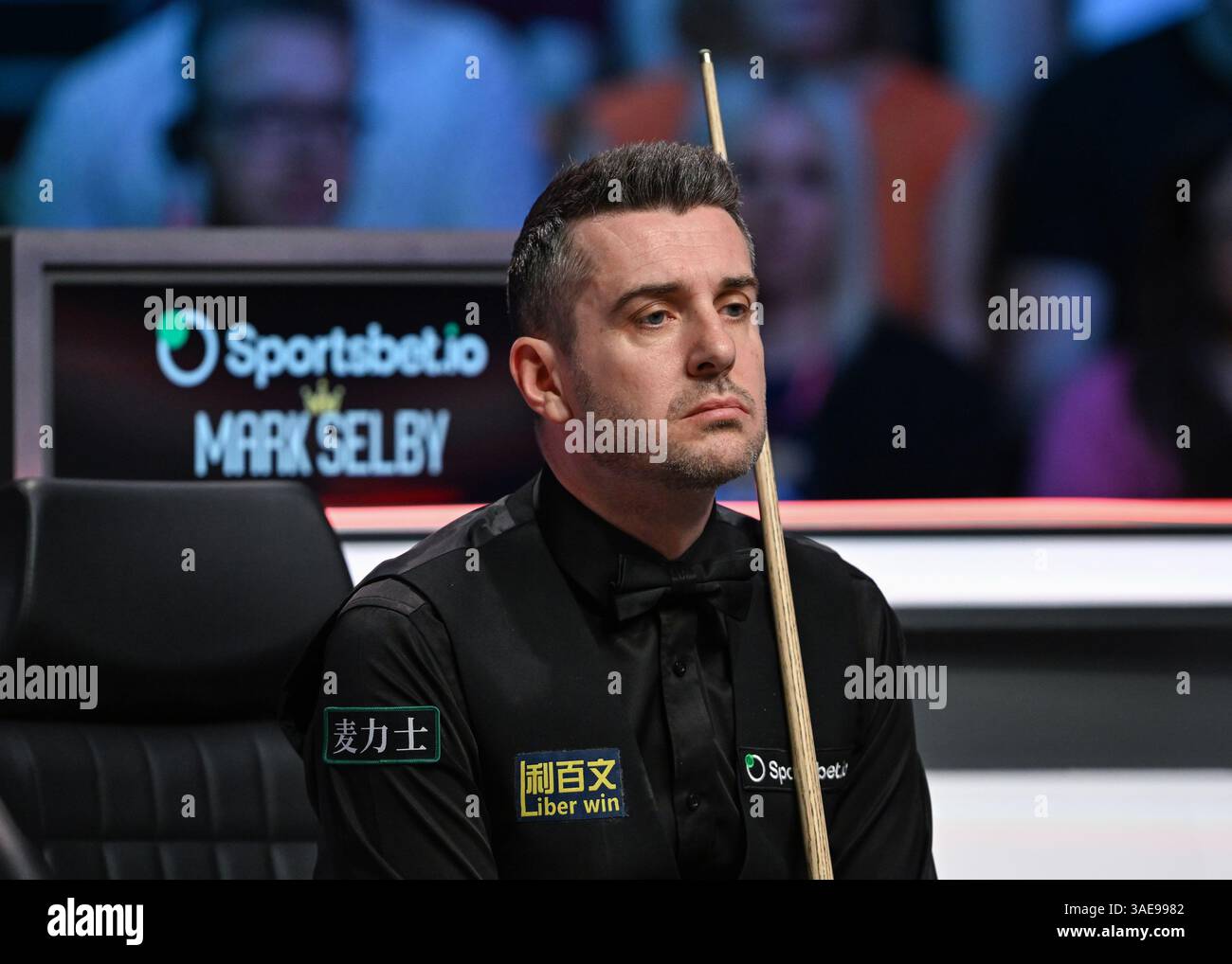 Manchester, UK. 6th Apr, 2025. Mark Selby during the John Higgins vs ...