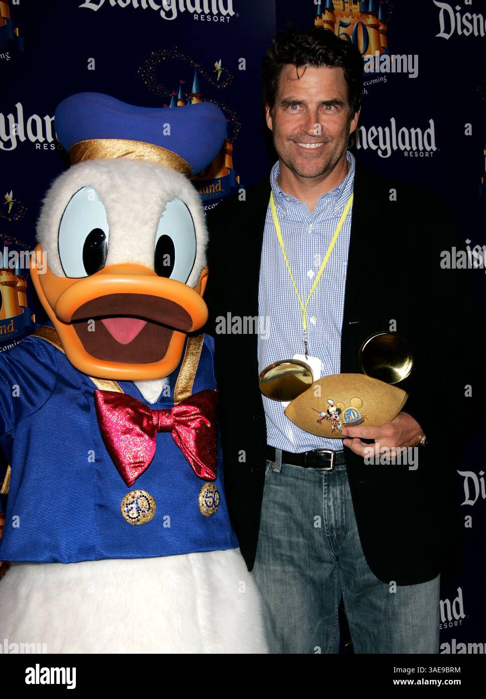 May 4, 2005; Anaheim, California, USA; Actor TED McGINLEY & DONALD DUCK ...