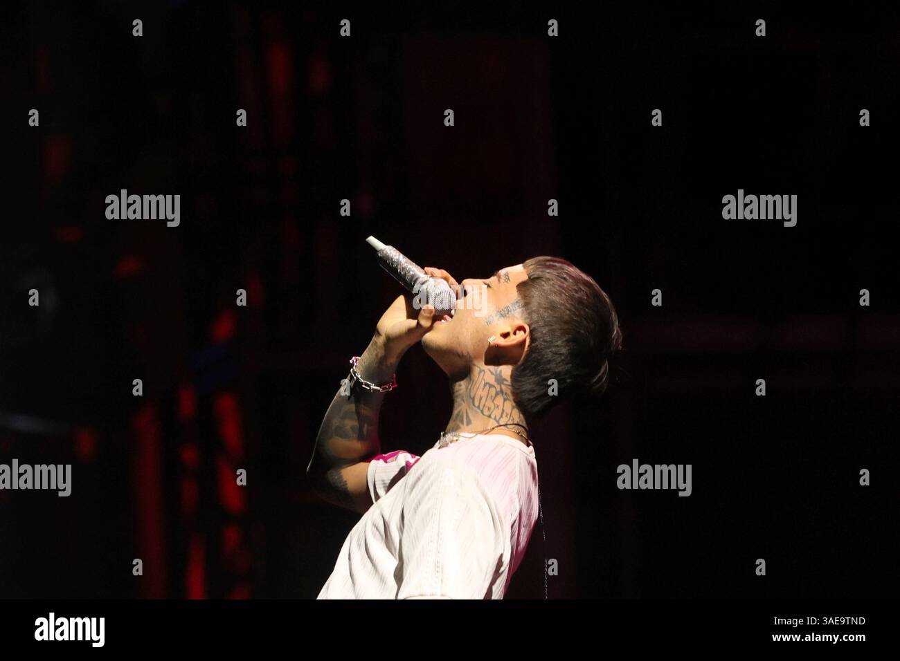 Mexican singer Natanael Cano performs at the AXE Ceremonia music ...