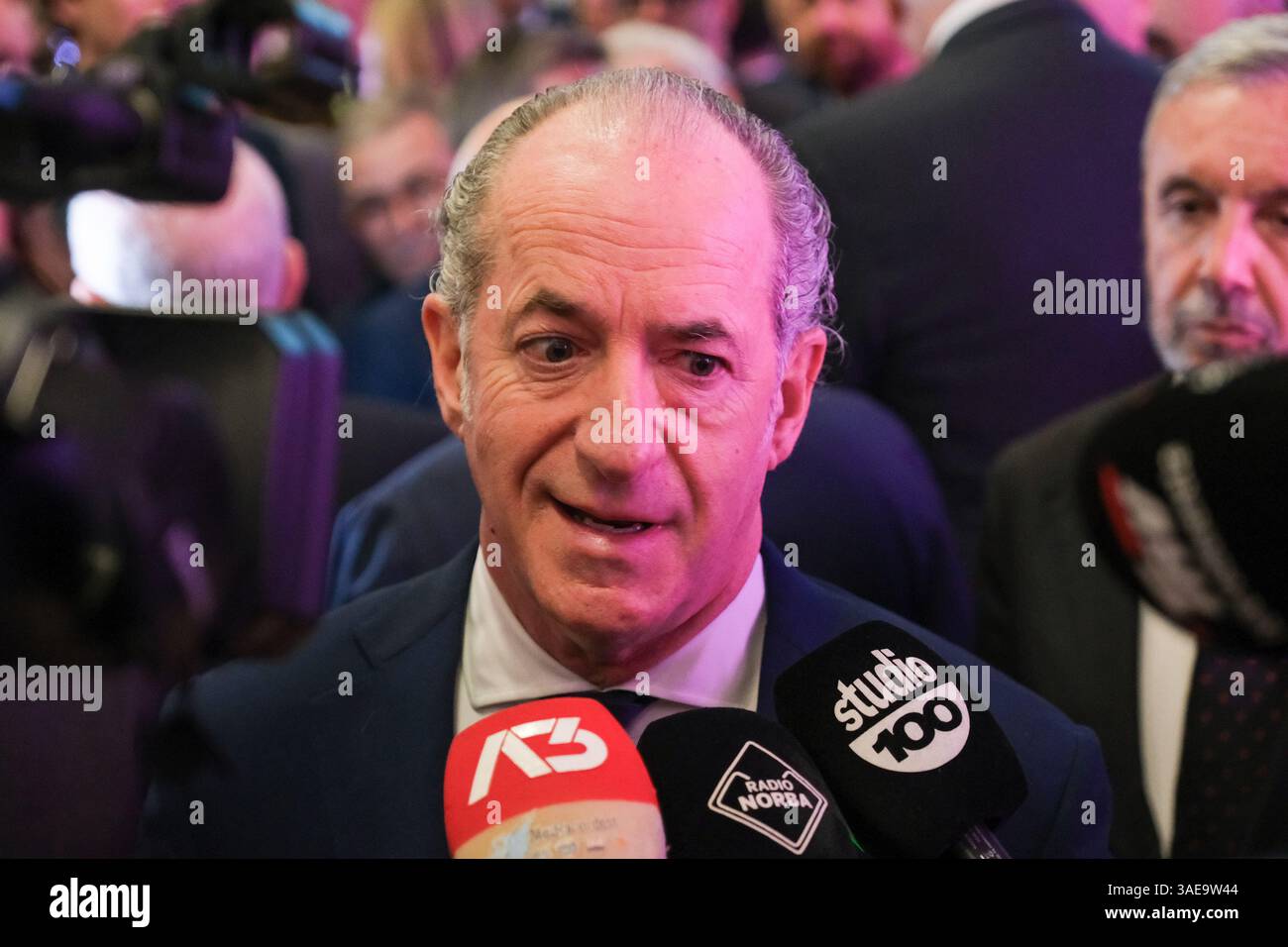 Verona, Italy. 06th Apr, 2025. Portrait of Luca Zaia, Governor of the ...