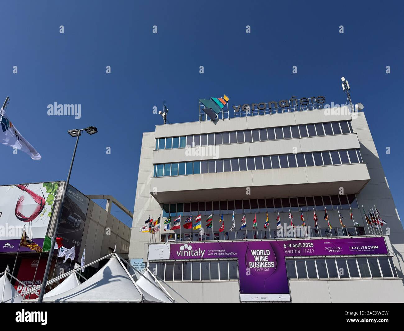 Verona, Italy. 06th Apr, 2025. A general view of Verona fair center ...