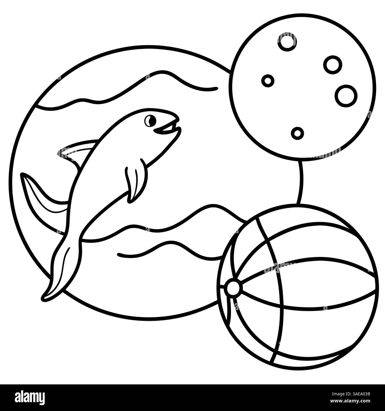 Animal Playing Coloring Pages. Funny Animals Playing Outline For Kids ...