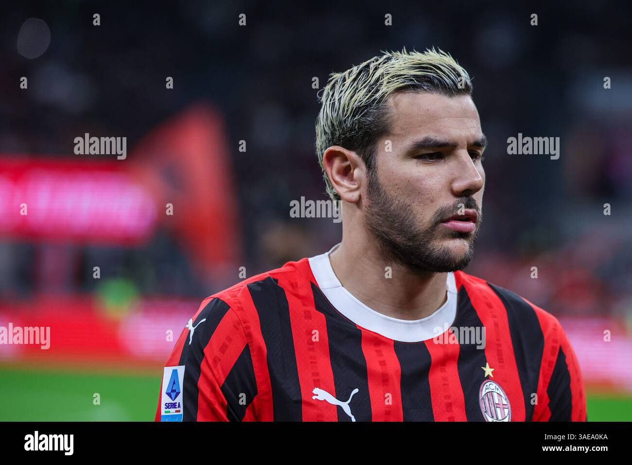 Theo Hernandez of AC Milan looks on during Serie A 2024/25 football ...