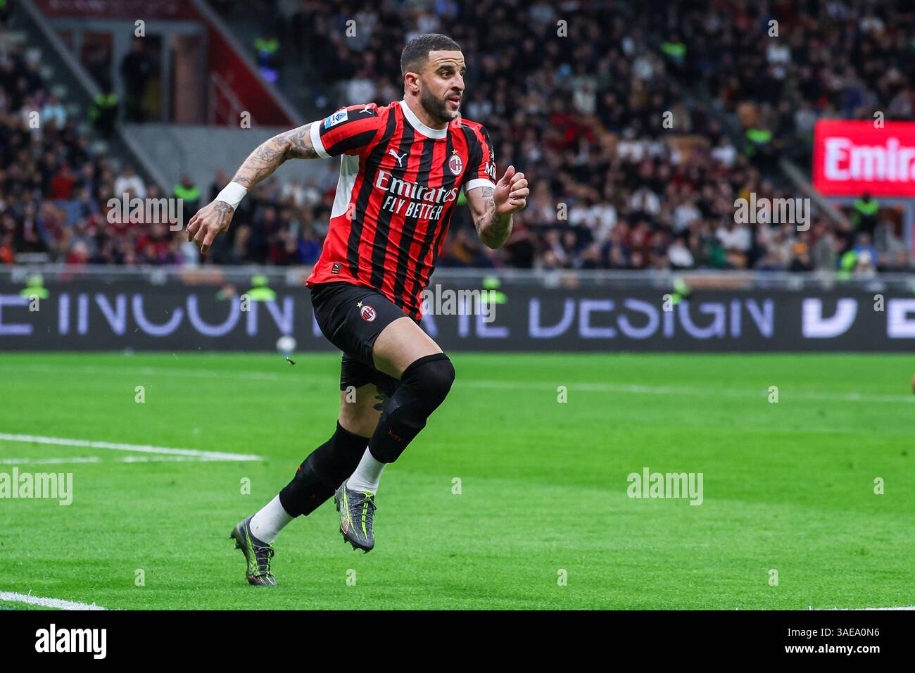 Kyle Andrew Walker of AC Milan seen in action during Serie A 2024/25 ...