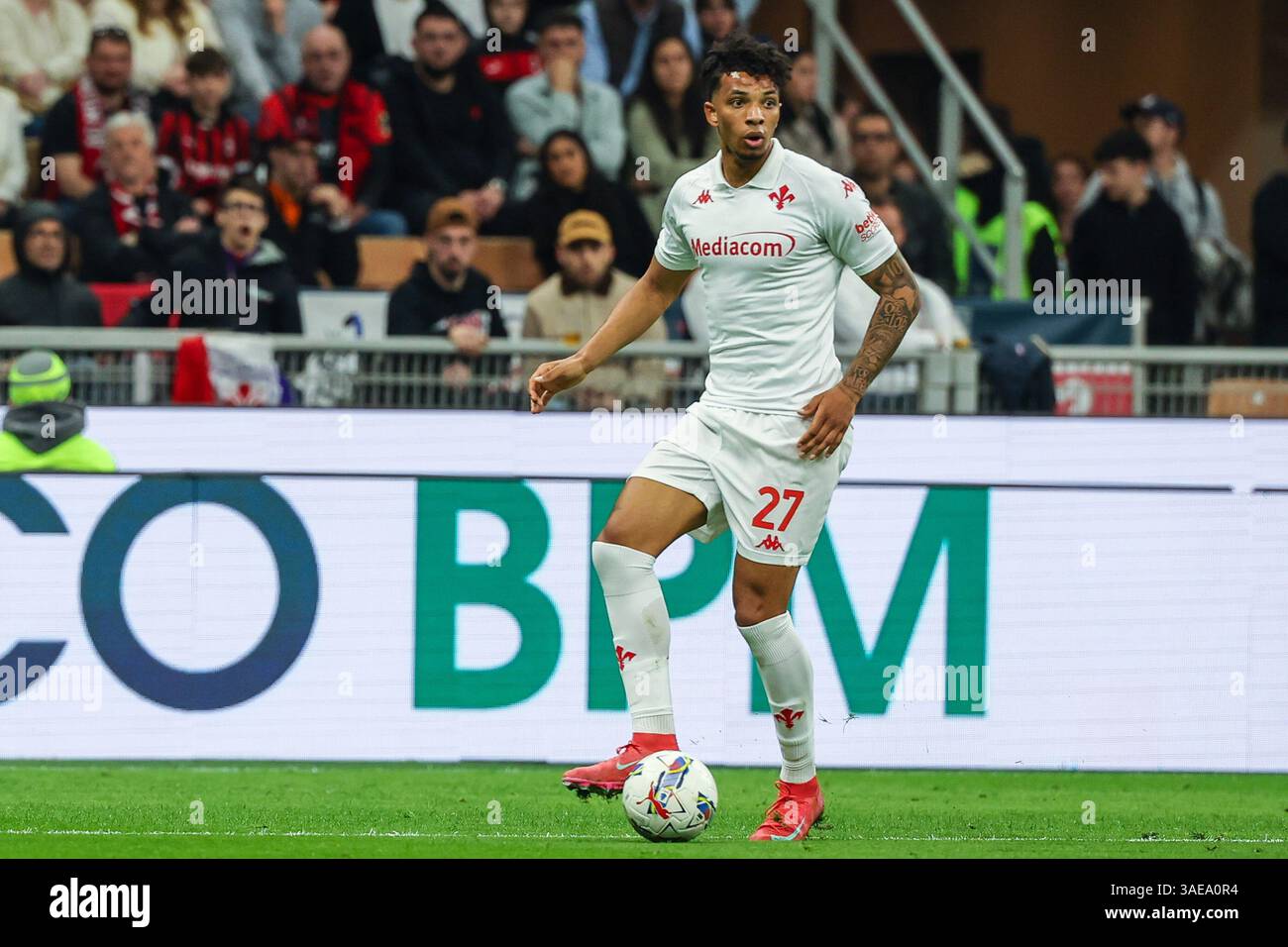 Cher Ndour of ACF Fiorentina seen in action during Serie A 2024/25 ...