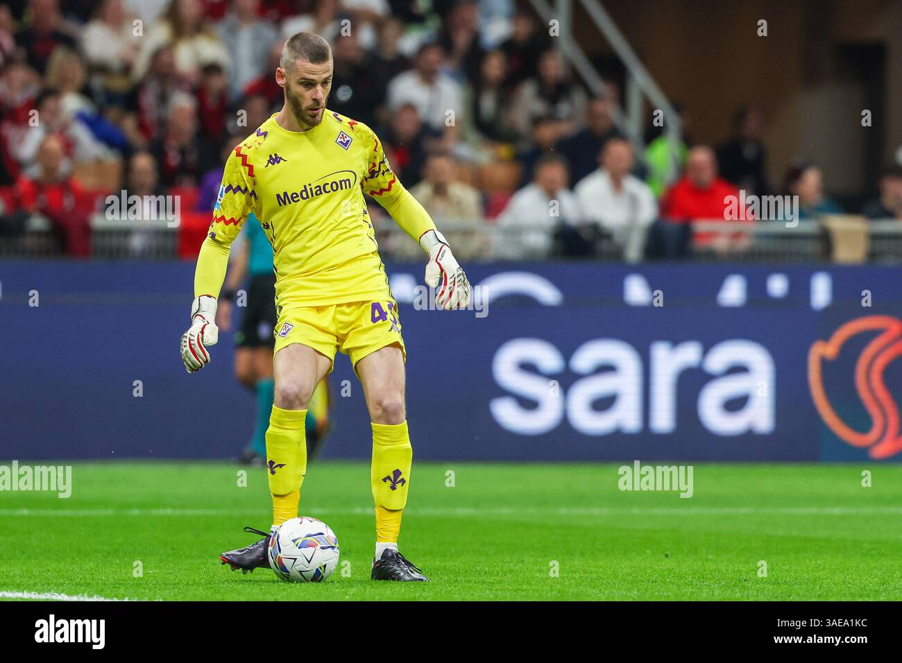 David De Gea of ACF Fiorentina seen in action during Serie A 2024/25 ...