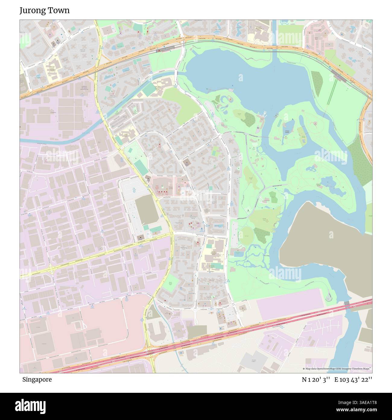 Jurong Town, , Singapore, , N 1 20' 3'', E 103 43' 22'', map, Timeless ...