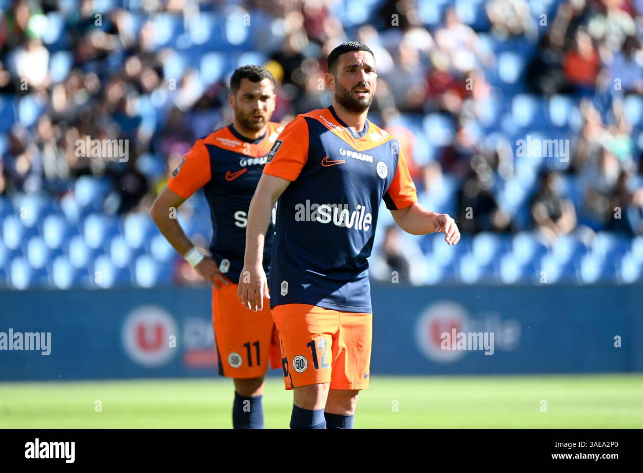 12 Jordan FERRI (mhsc) during the Ligue 1 MCDonald's match between ...