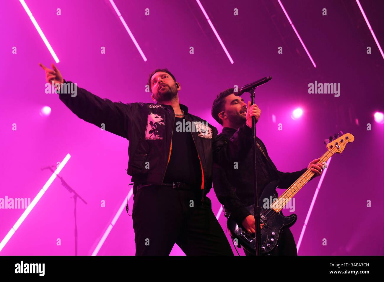 LONDON, ENGLAND - APRIL 04: Josh Franceschi and Matt Barnes of ‘You Me ...