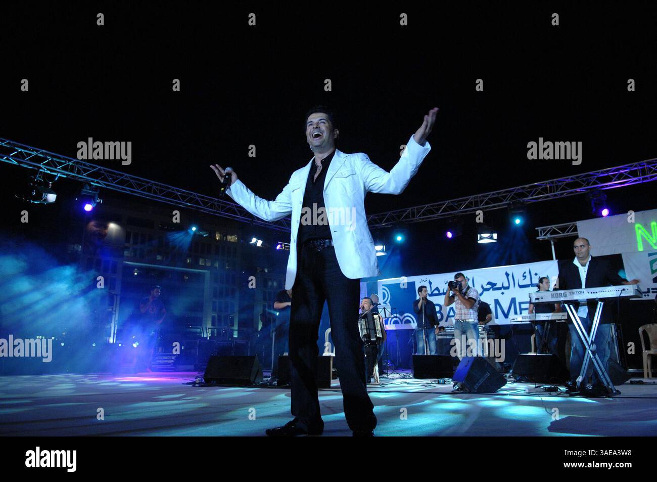 May 27, 2008 - Beirut, Lebanon - Lebanese pop star RAGHB ALAMA during ...