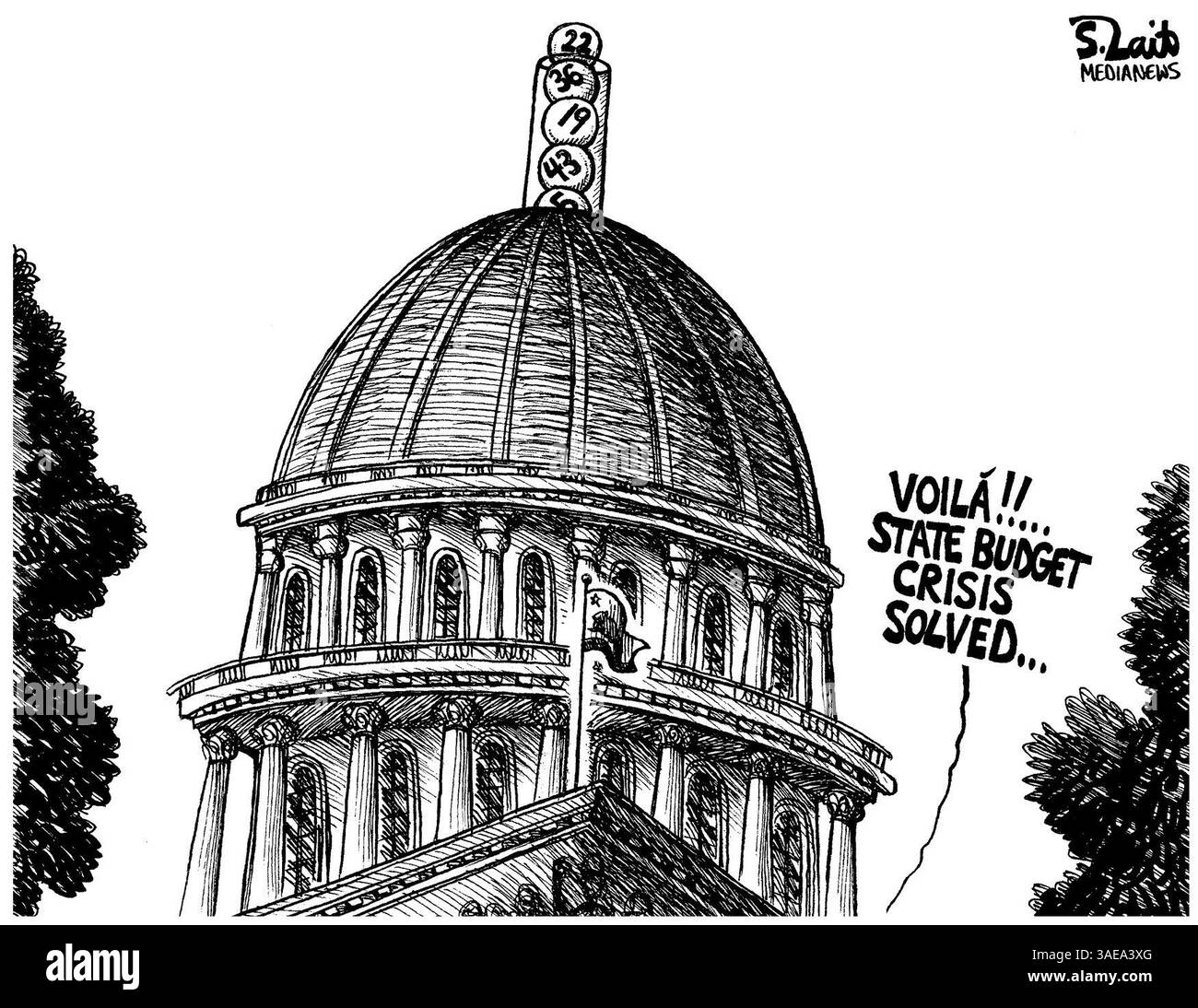 Editorial cartoon by Steven Lait/Oakland Tribune (Credit Image: Oakland ...