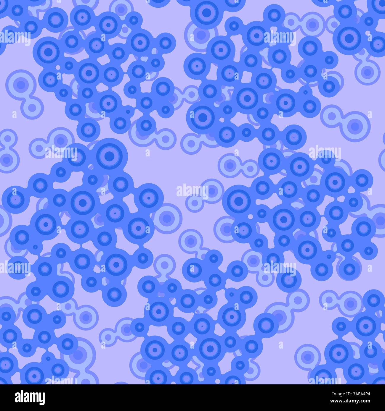 Vector Meta ball Connect Dot Set. Blue Seamless Molecule chain. Circle ...