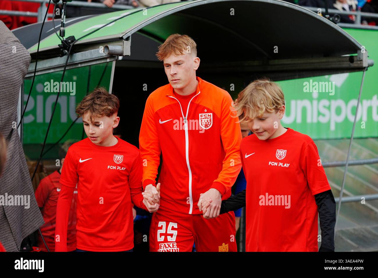 Farum, Denmark. 06th Apr, 2025. FC Nordsjaelland moeder FC Koebenhavn i ...