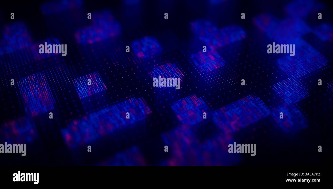 Big Data Clusters Complex Graph Quantum Computing Patterns Cyber Space Of Ai Technology Neural