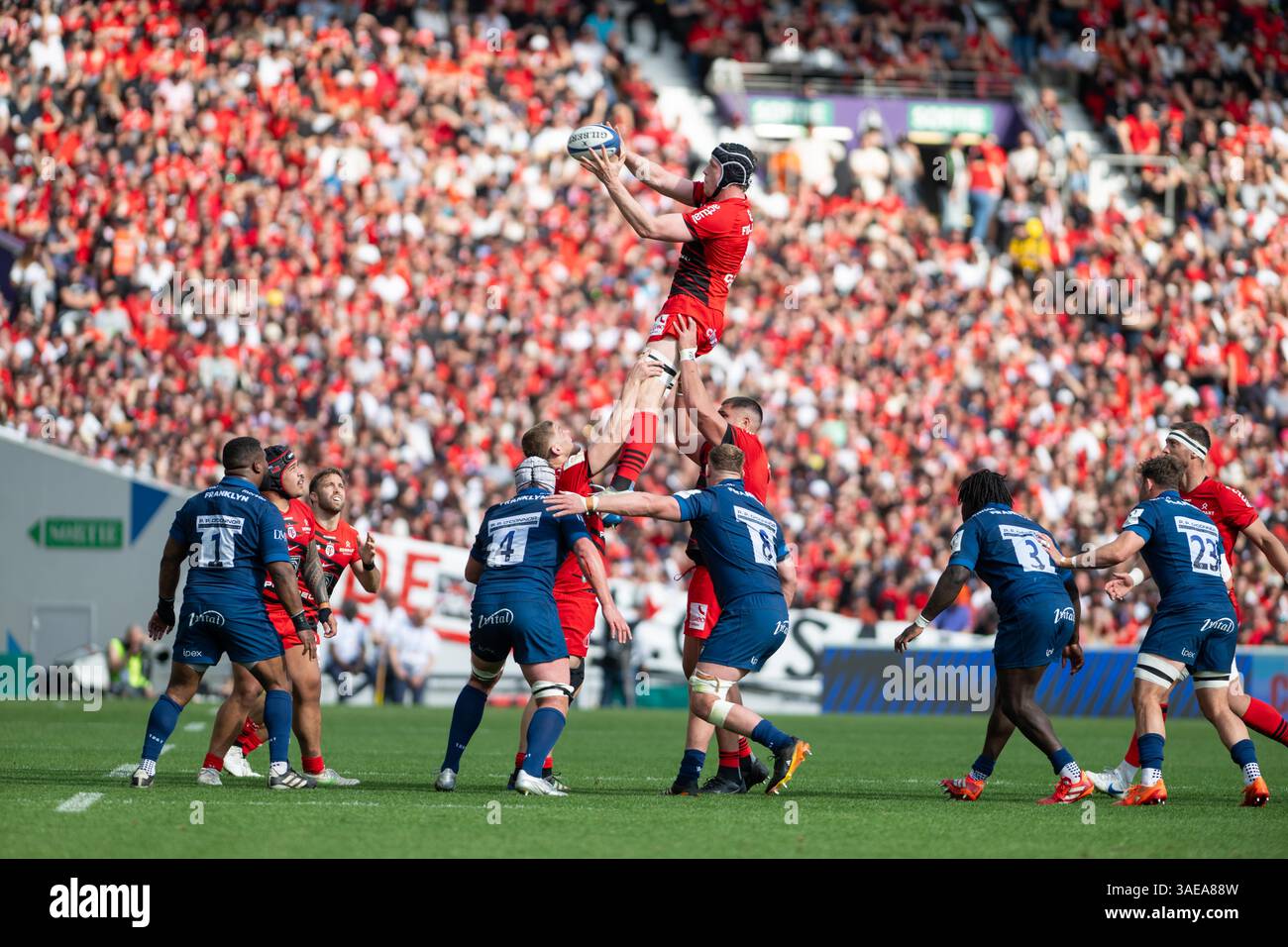 Thibaut Flament of Toulouse during the Champions Cup, round of 16 rugby ...