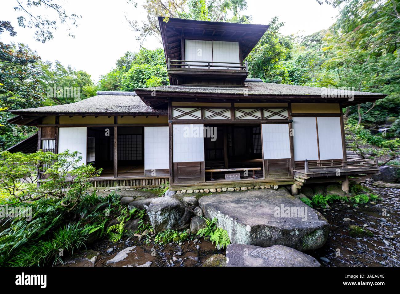 The Choshukaku building, originally located in Kyoto, at the Sankeien ...