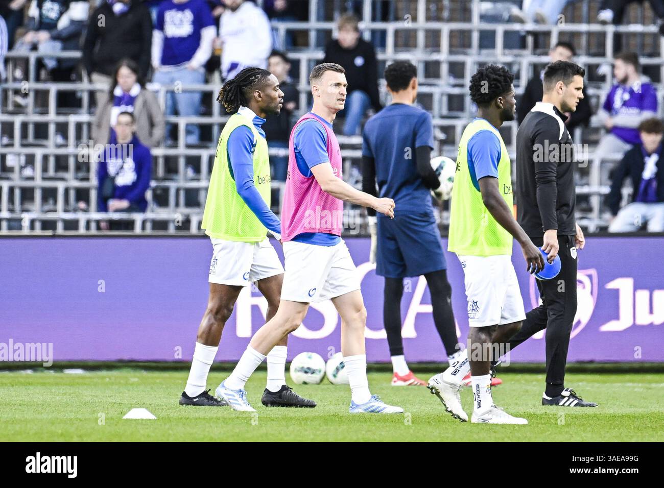 Brussels, Belgium. 06th Apr, 2025. Genk's Bryan Heynen pictured before a soccer match between ...