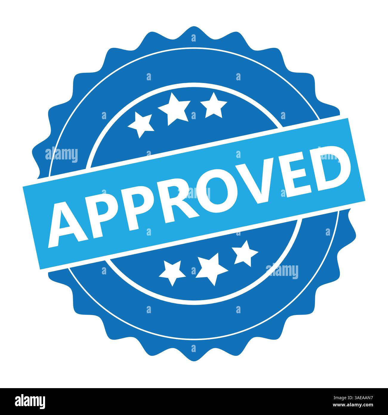 Approved Blue Circular Stamp Vector – Quality Assurance Certification ...
