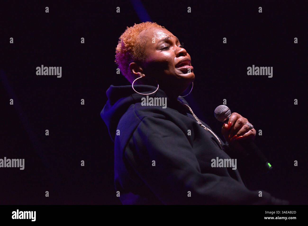 Miramar, Florida, USA. 05th Apr, 2025. Singer Tasha Cobbs in concert ...