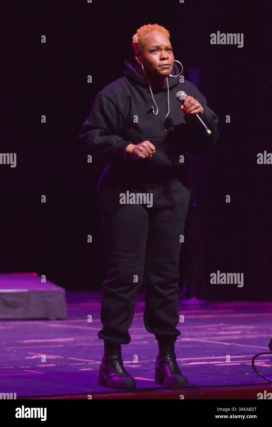 Miramar, Florida, USA. 05th Apr, 2025. Singer Tasha Cobbs in concert ...