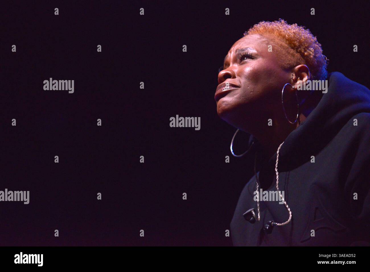 Miramar, Florida, USA. 05th Apr, 2025. Singer Tasha Cobbs in concert ...