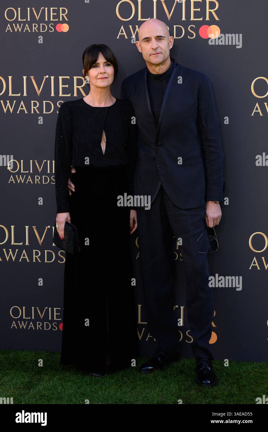 London, UK. April 6th, 2025. Liza Marshall and Mark Strong arriving at ...